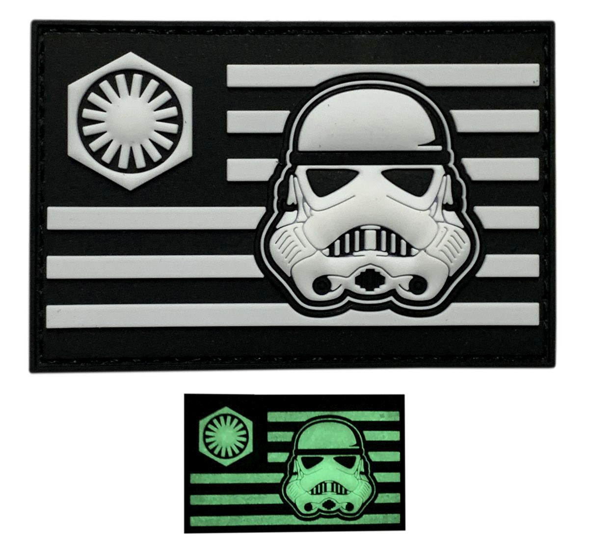 Stormtrooper USA Flag First Order Patch (3D PVC -Glow Dark -ST10) – MILTACUSA