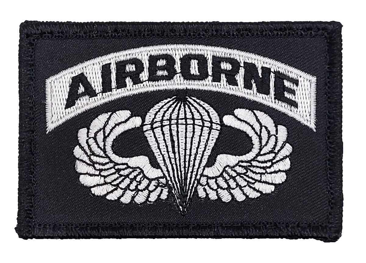 Miltacusa Airborne Jump Wings Paratrooper Hook Fastener Patch (3.5 X 2 ...