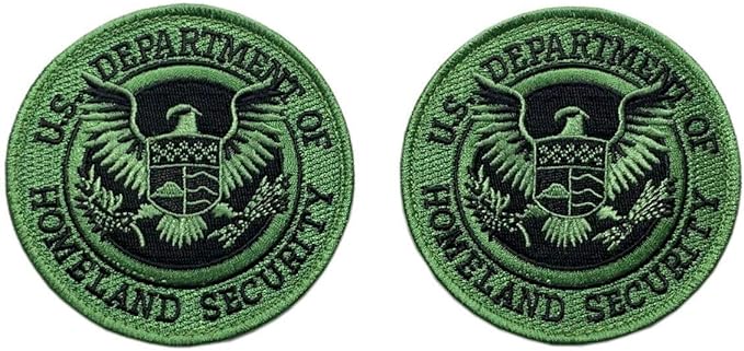 Homeland Security Embroidered Patch [2PC - “Hook” Fastener - 3.5 inch ...