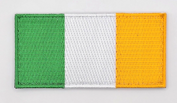 Ireland Flag Tactical Embroidered Patch [Hook Fastener] 3.5 x 1.75 inc – MILTACUSA