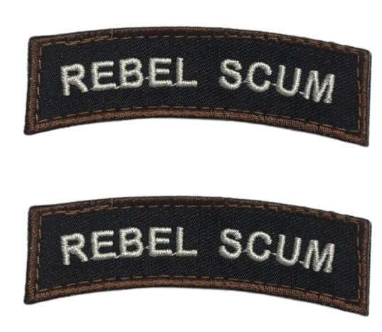 Rebel Scum Rocker Tab Stormtrooper 3x1 Inch Embroidered [Hook Patch 2 ...