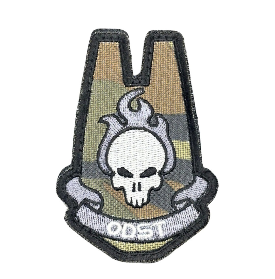 Haloo Multicamo Odst Skull Hook Fastener Patch 3.5x2.5 Inch – MILTACUSA