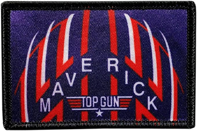 Pete Mitchell Maverick Flight Helmet Patch Patch [Iron on Sew on -3.0 ...