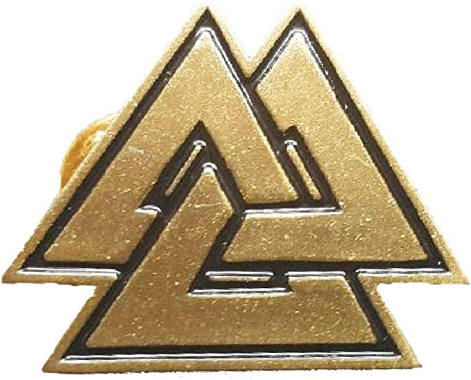 Valknut Symbol Triangles Odin's Viking Label Pin [VP1] – MILTACUSA