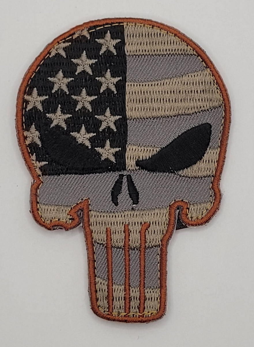 Tactical Skull Patch(Embroidered Hook Fastener) – MILTACUSA