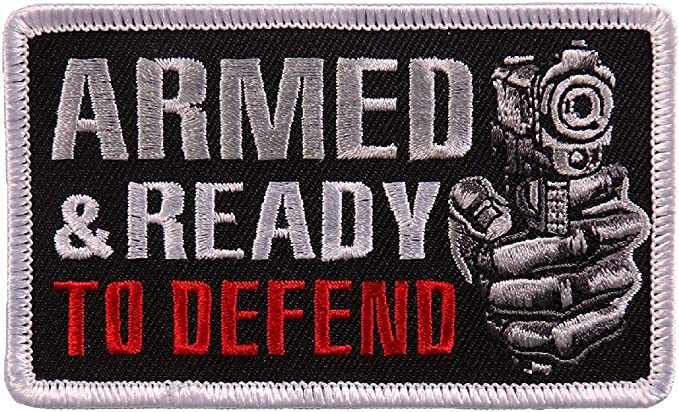 Armed & Ready to Defend 2nd Amendment Patch [Iron on Sew on -AP1 ...