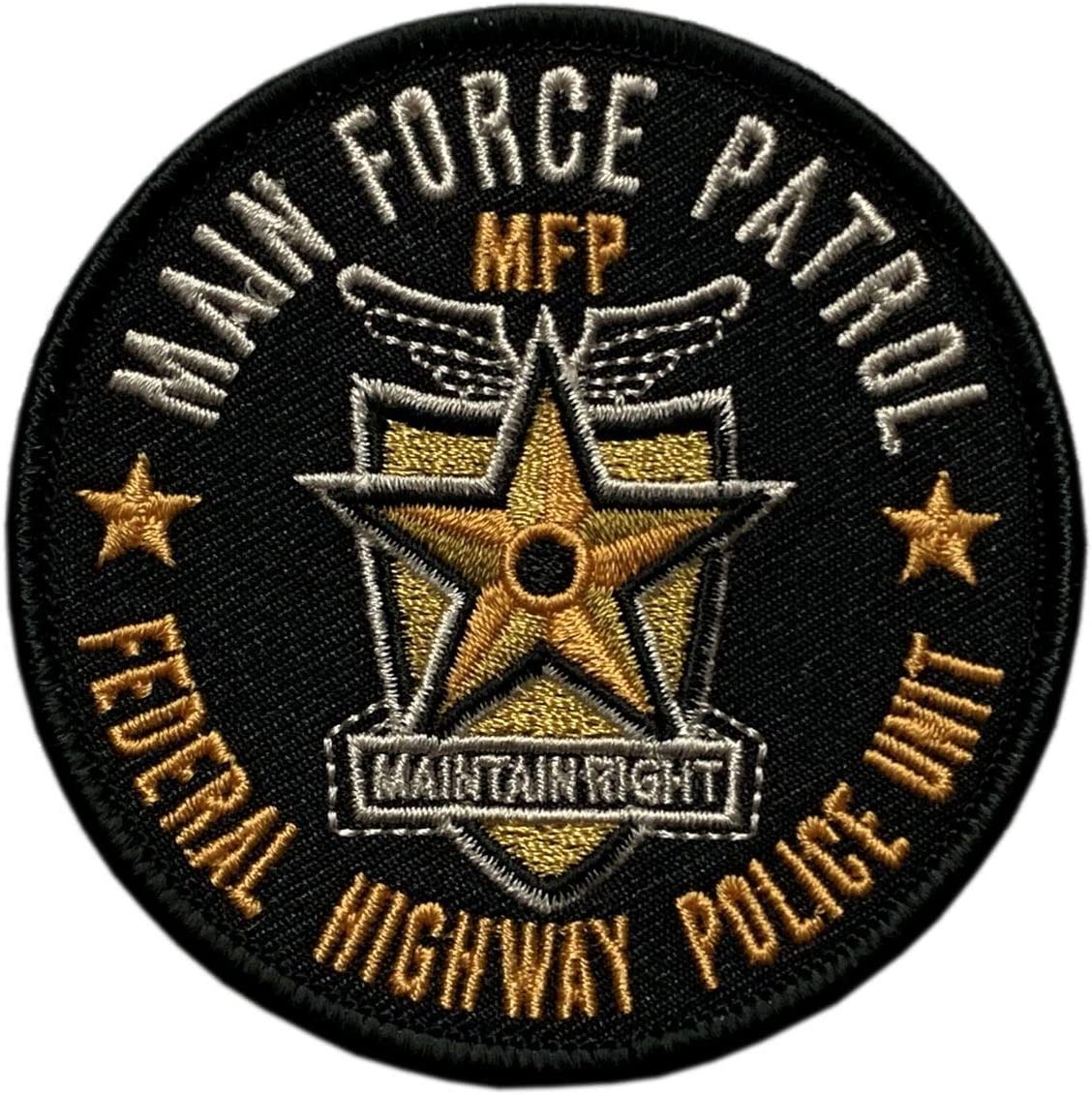 Main Force Police Patrol Patch (“Hook” Fastener -FP1) – MILTACUSA
