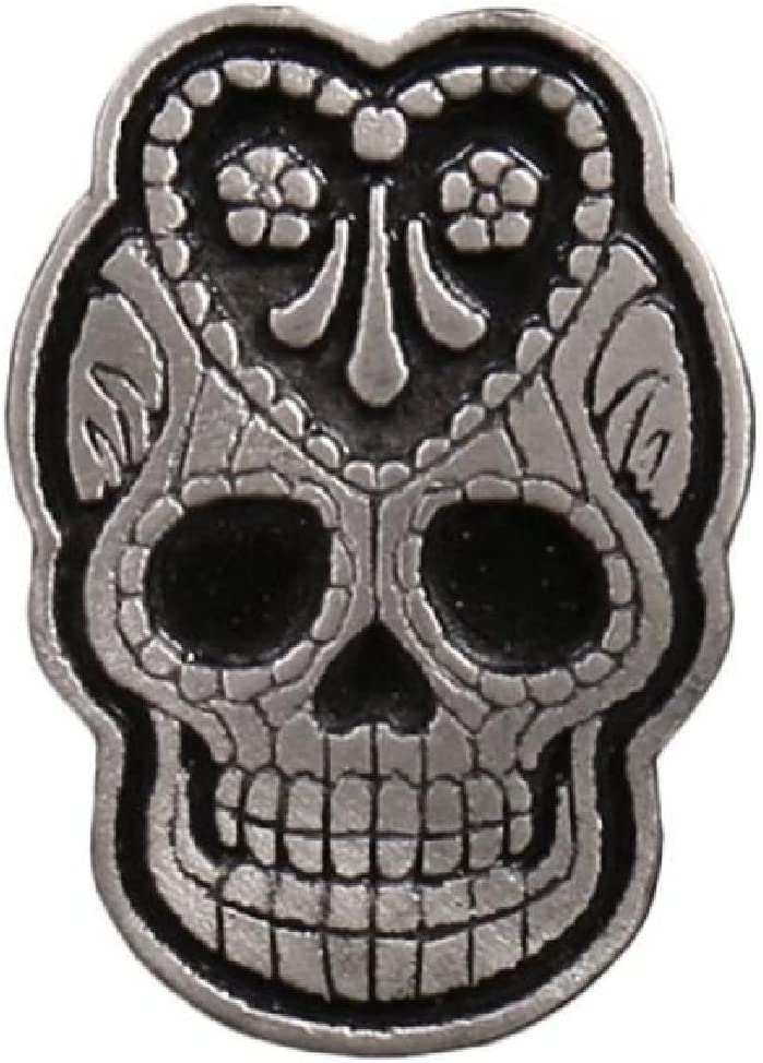 Sugar Skull Heart Jacket Vest MC Biker Pin – MILTACUSA