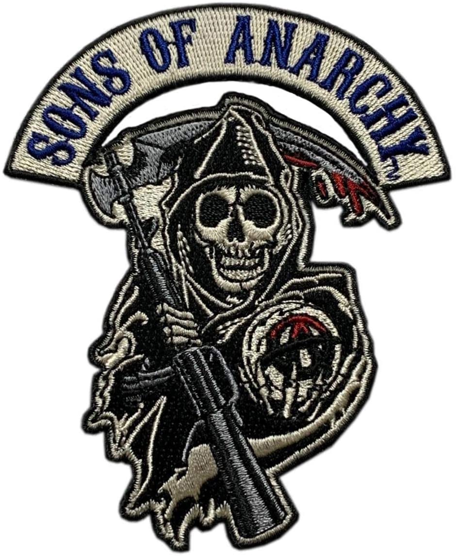 Reaper Outlaw Embroidered MC Patch (Iron on Sew on 4.0 inch -CP4 ...