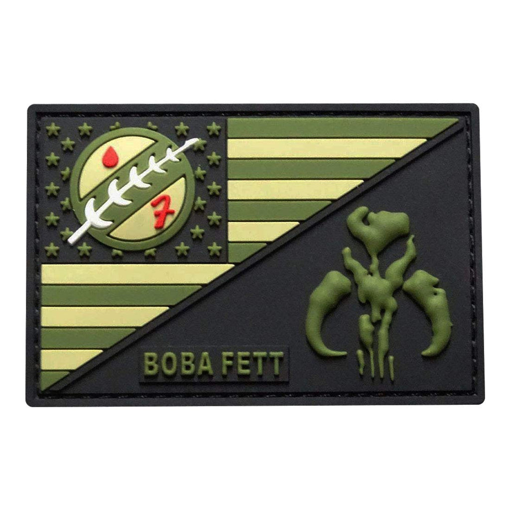 American Flag Boba Fett Patch (PVC) – MILTACUSA