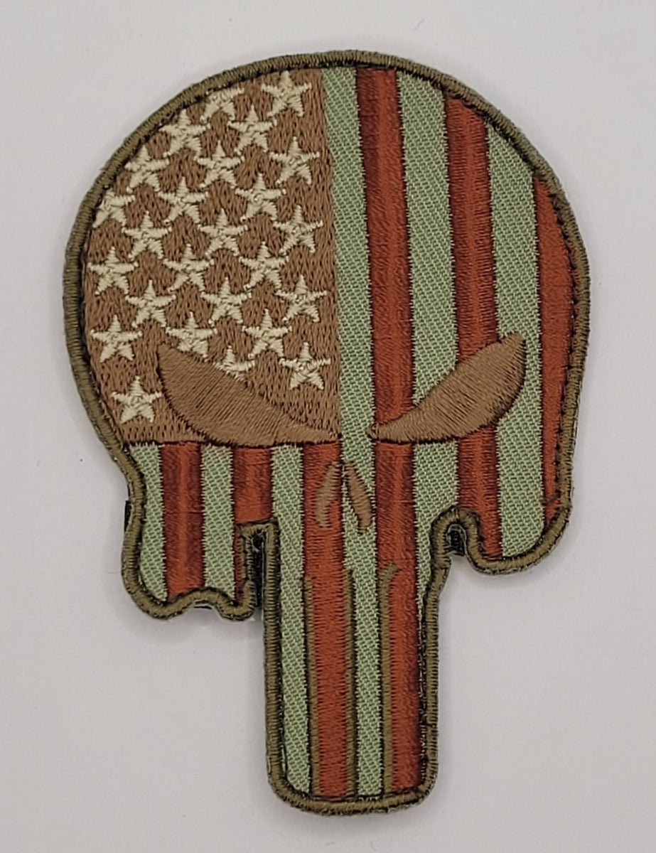 Tactical Skull Patch(Embroidered Hook Fastener) – MILTACUSA