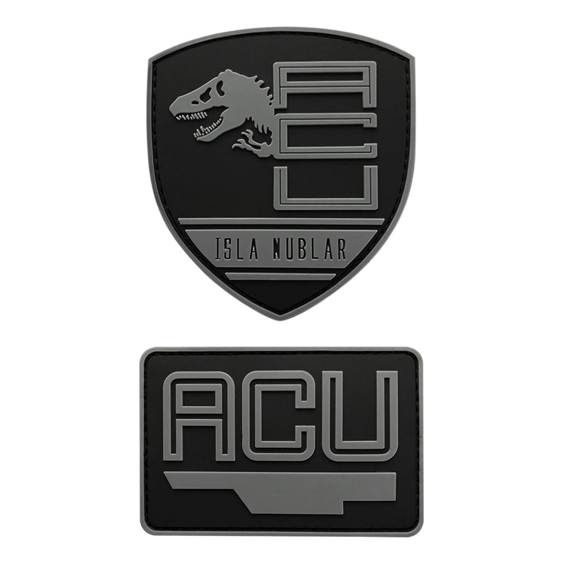 Jurassic World Isla Nublar ACU 2pc Patch Bundle (PVC) (Black) – MILTACUSA