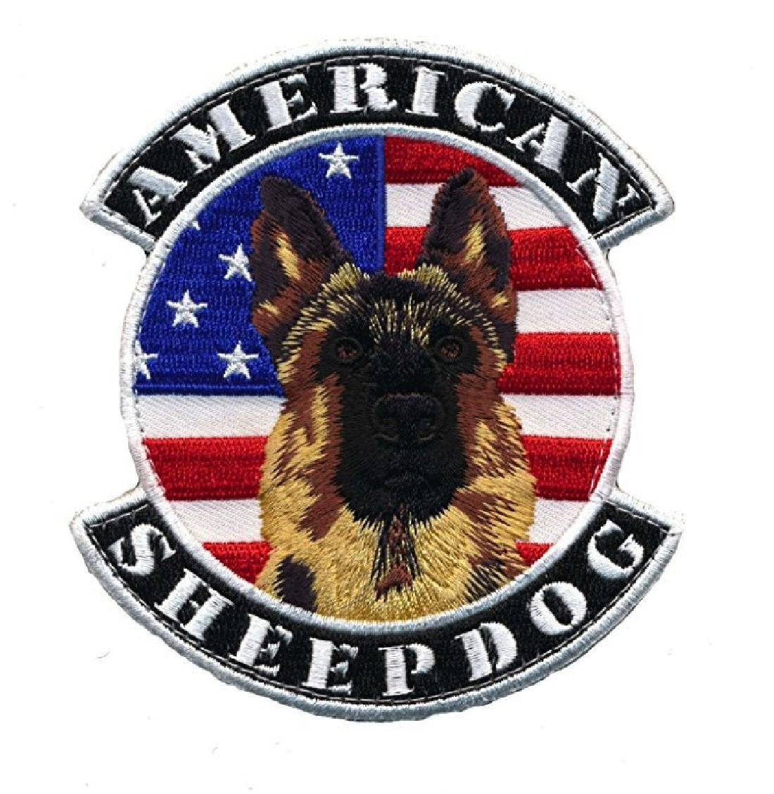 American Sheepdog K9 Flag Patch (Embroidered Hook) – MILTACUSA