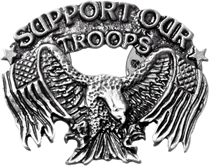 Hot Leathers PNA1053 Support Our Troops Pin – MILTACUSA