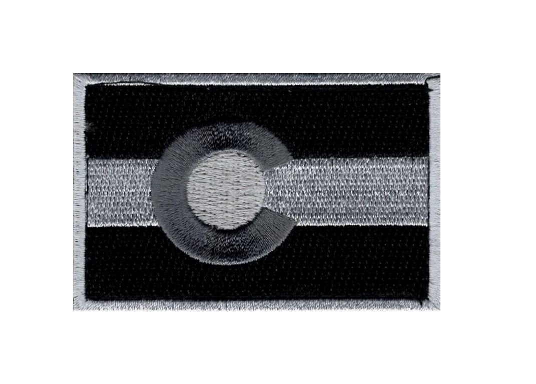 Colorado Flag Patch (Embroidered Hook) (Black/Grey) – MILTACUSA