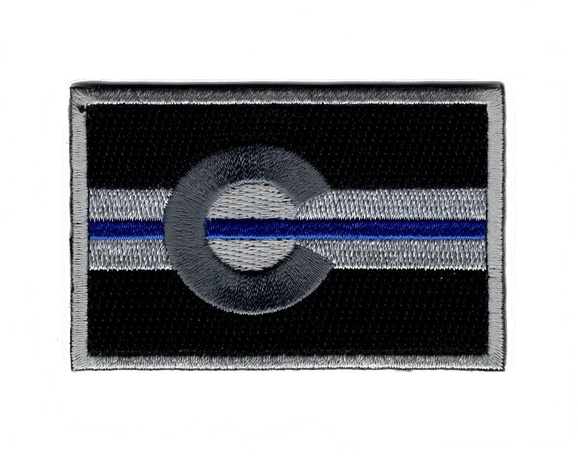 Colorado Flag Thin Blue Line Patch (Embroidered Hook) – MILTACUSA