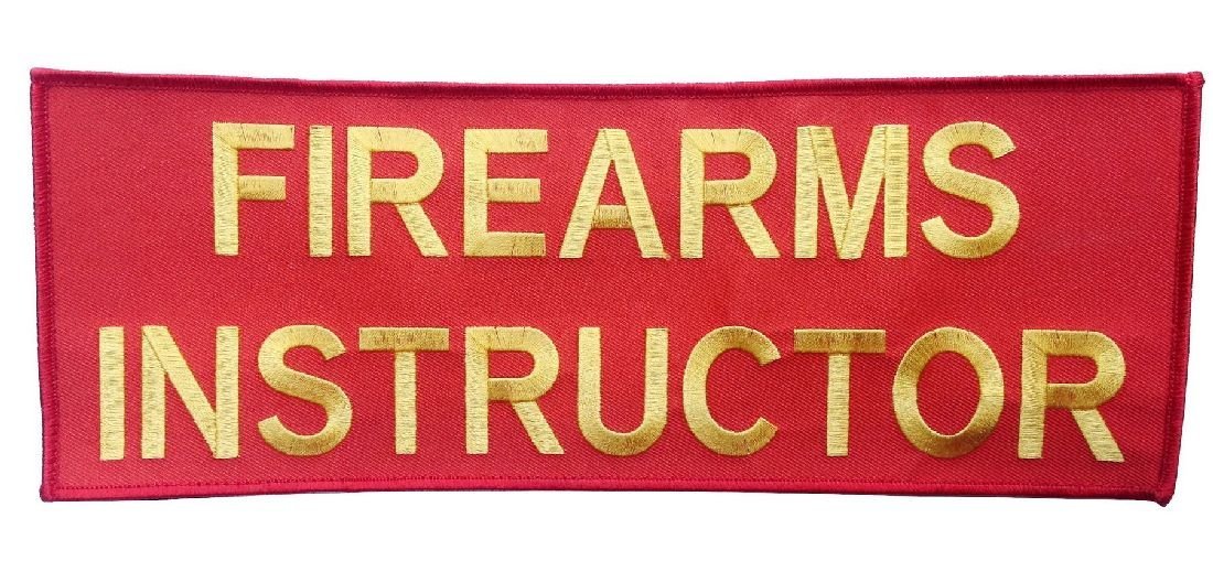 Firearms Instructor Patch (Embroidered Hook) (Red) – MILTACUSA