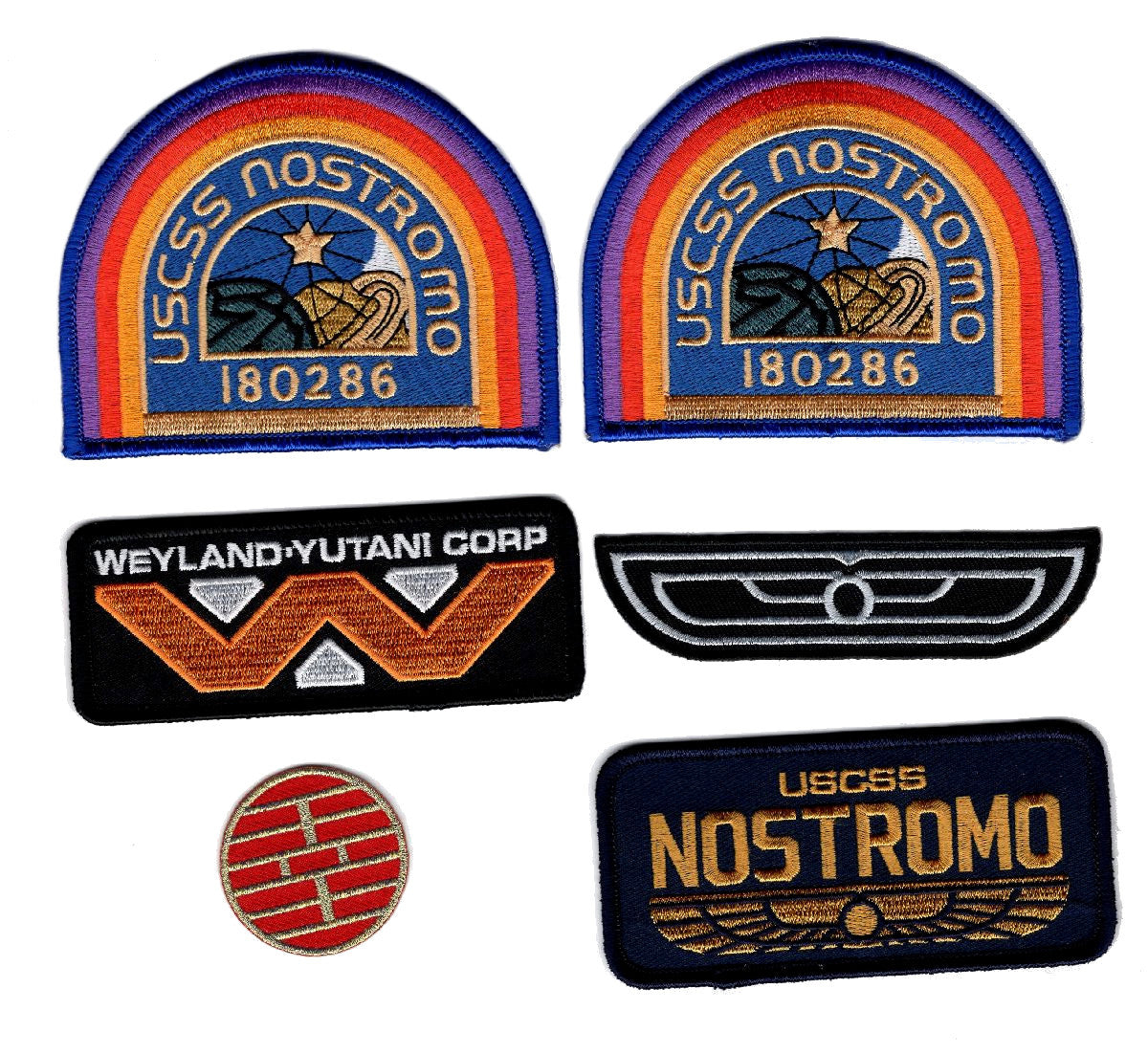 Alien Movie U.S.C.S.S. Nostromo Flight Wings Weyland Yutani Patch (Bun ...