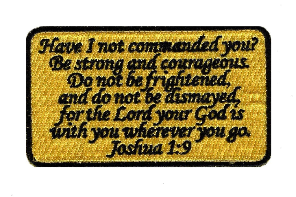 Joshua 1:9 Patch (Embroidered Hook) – MILTACUSA