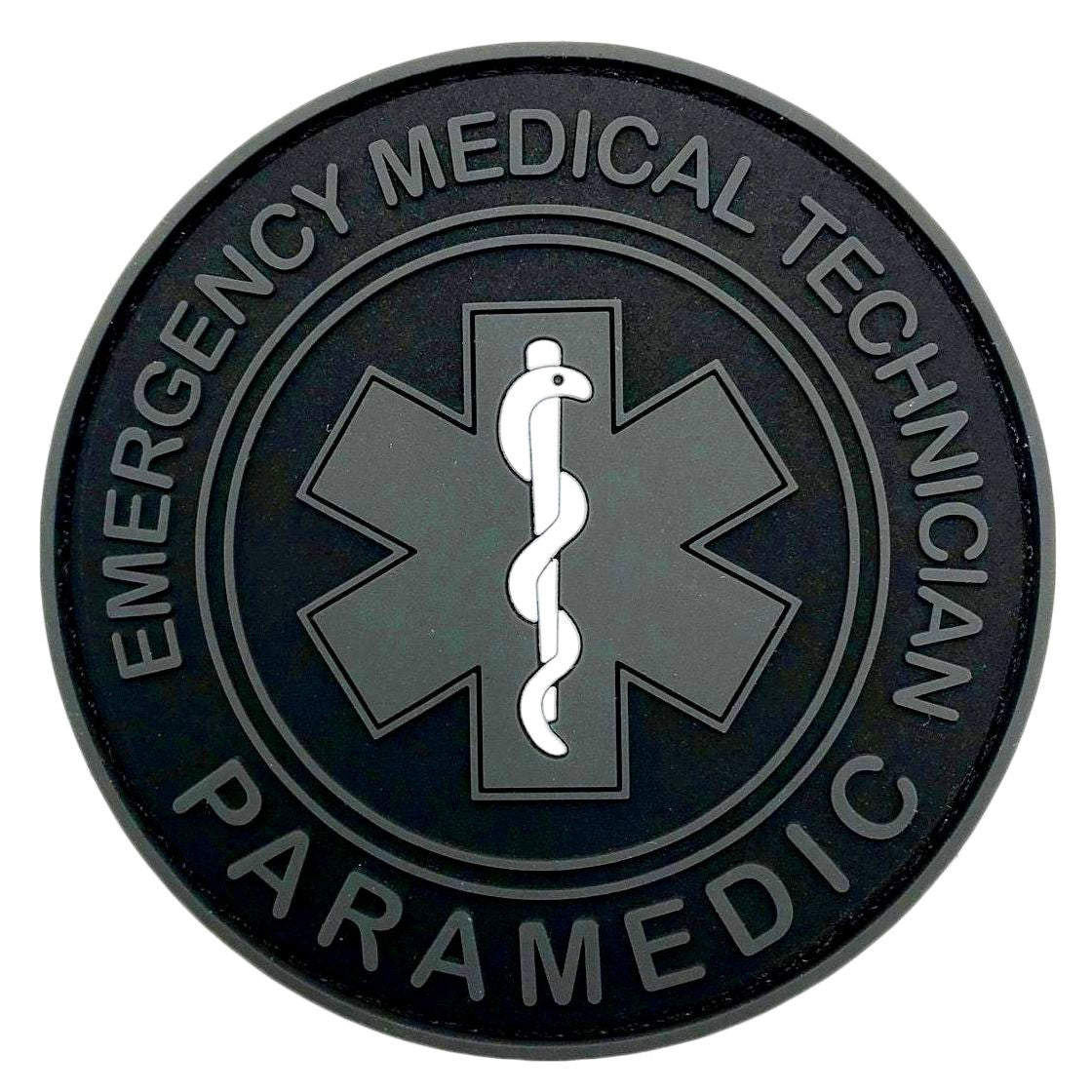 EMT Paramedic Emergency Medical Technician Patch [PVC Rubber - 3.0 inc ...