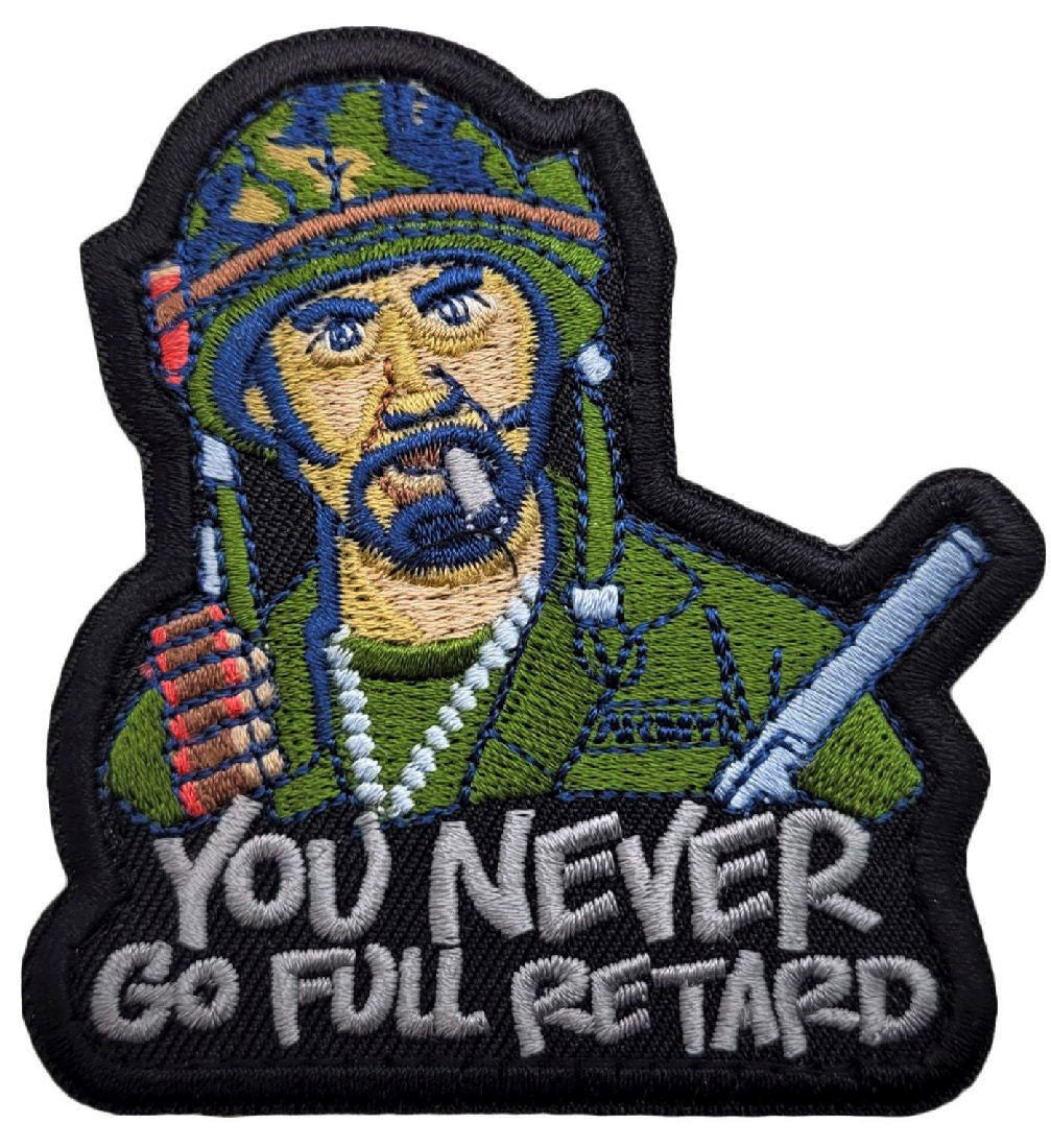Tropic Thunder You Never Go Full Morale Patch [Hook Fastener Backing ...