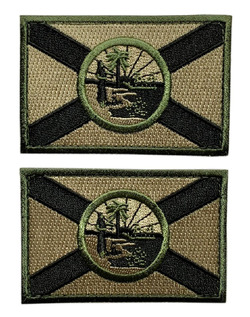 Florida State Flag Patch (2PC Bundle -“Hook Brand” Fastener - MTF1 ...