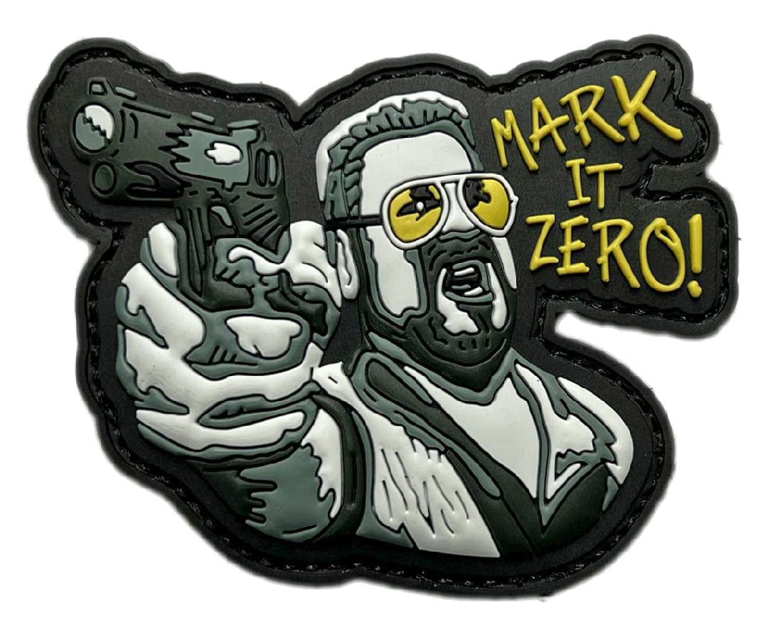 Mark It Zero Big Lebowski Patch [3D-PVC Rubber - Hook Fastener Backing ...