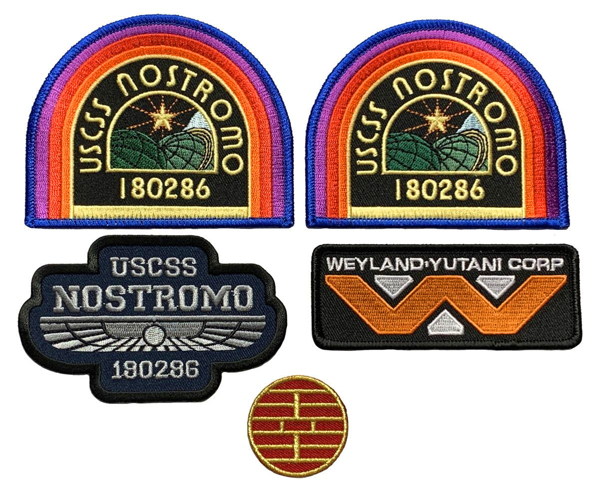 Alien Movie U.S.C.S.S. Nostromo Weyland Yutani Patch (Bundle 5PC-Iron ...