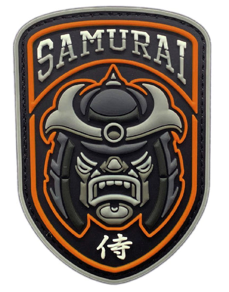 Samurai Warrior Morale Patch [PVC Rubber -“Hook Brand” Fastener -SW2 ...