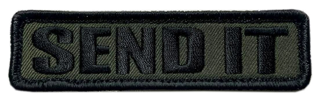 Send It Military Combat Sniper Patch ["Hook Brand" Fastener-4.0 X 1.0 ...