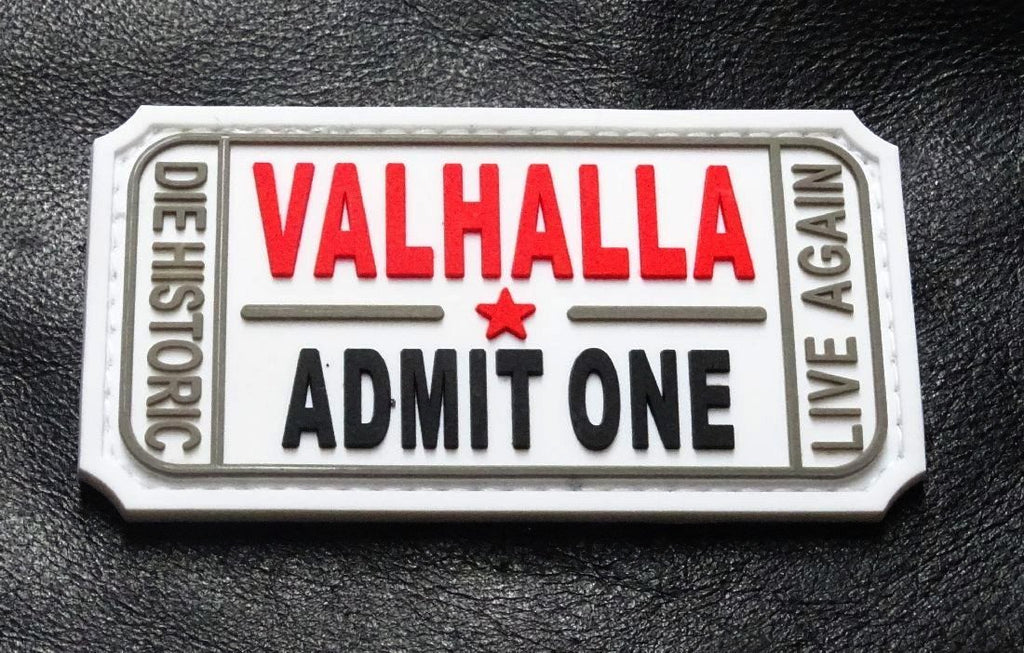 Ticket to Valhalla Admit One Patch (PVC) – MILTACUSA